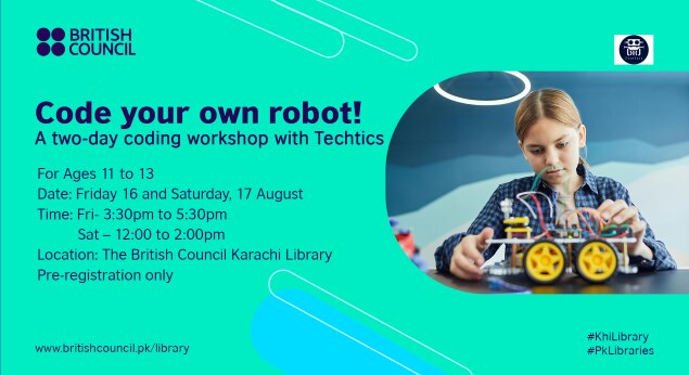 Code Your Own Robot A Two Day Coding Workshop With Techtics British Council