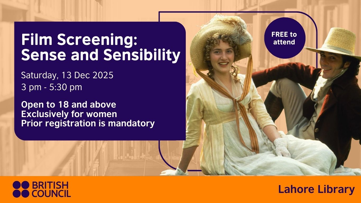 Film Screening at the Lahore Library: Sense and Sensibility | British ...